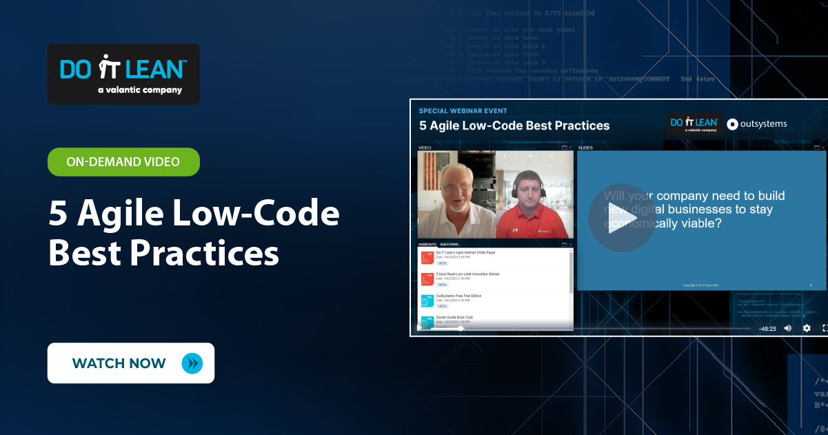 On-Demand Video | 5 Agile Low-Code Best Practices